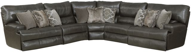 Catnapper® Como 5-Piece Steel Curved Power Reclining Sectional | Jarons ...