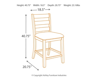 Signature Design by Ashley Rokane Light Brown Counter Stool JR Furniture USA Portland Seattle and Vancouver