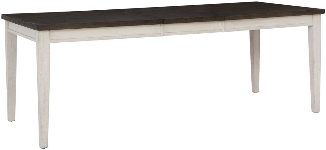 aspenhome® Caraway Aged Ivory/Brown Dining Table | Jarons Furniture ...