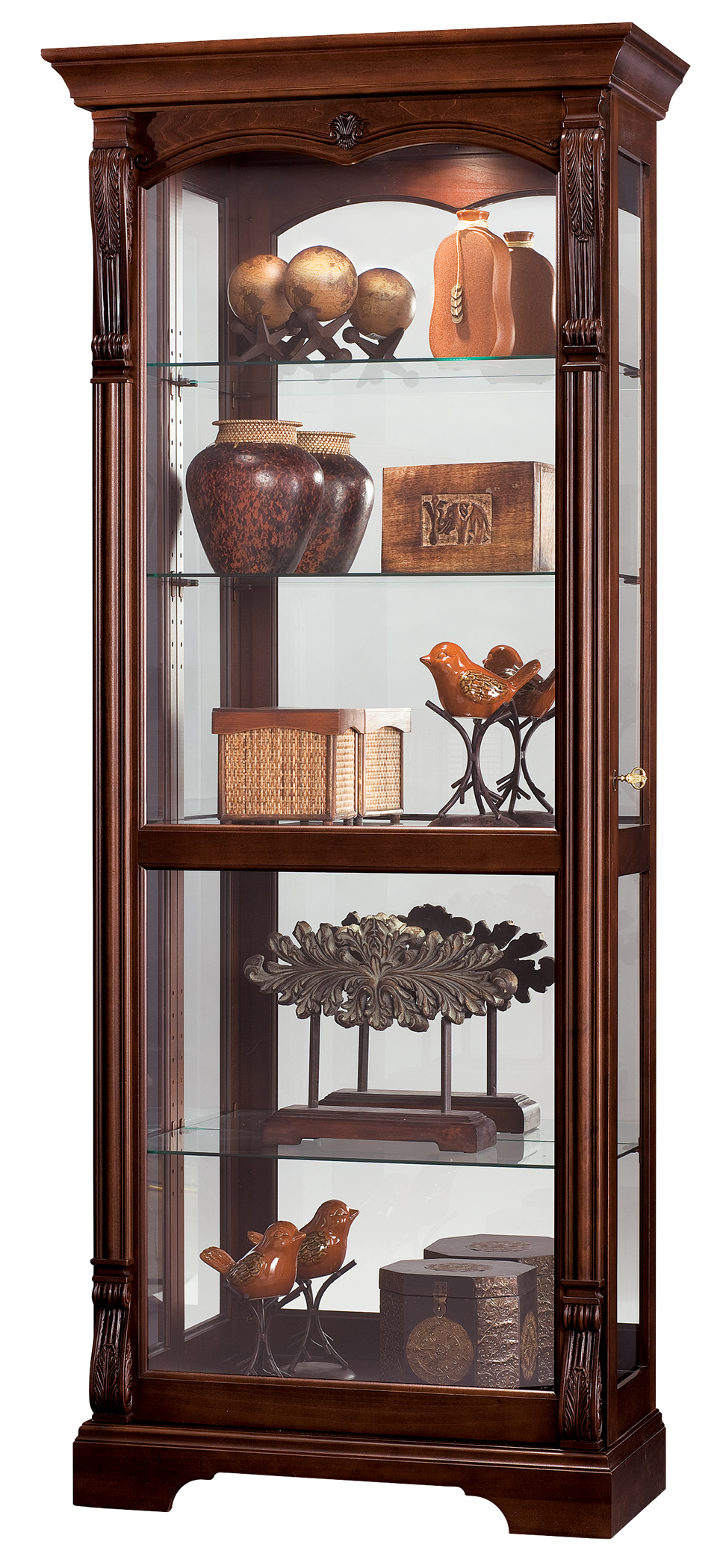 Howard Miller Bernadette Hampton Cherry Curio Cabinet Ameublement Normand Lalonde