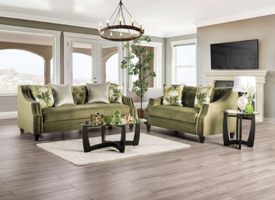 Olive green sofa set store