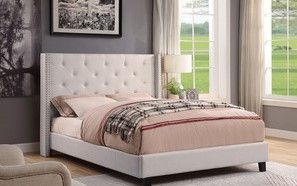 Mazin Furniture Lisa Beige Queen Bed | Old McDonald's Furniture ...