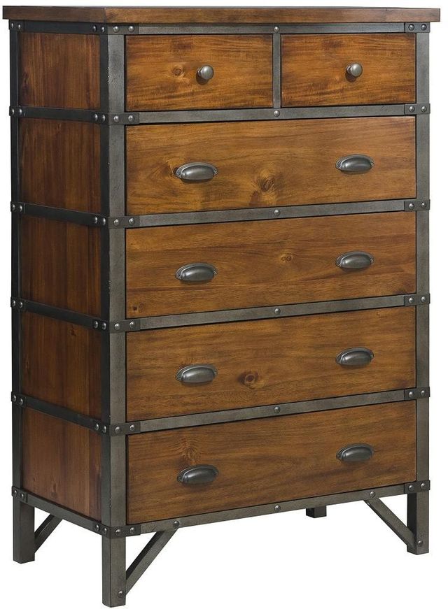 Mazin Furniture Holverson Rustic Brown Chest | Old McDonald's Furniture ...