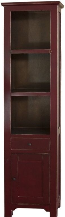 International Furniture Direct Rivera Red Bookcase | Great Rooms ...