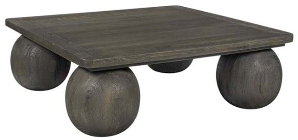 Classic Home Redondo Dark Brown 48" Square Coffee Table | Marshall's ...