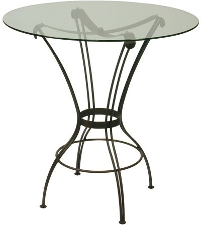 Trica Transit Glass Top Round Counter Height Dining Table | Marshall's ...