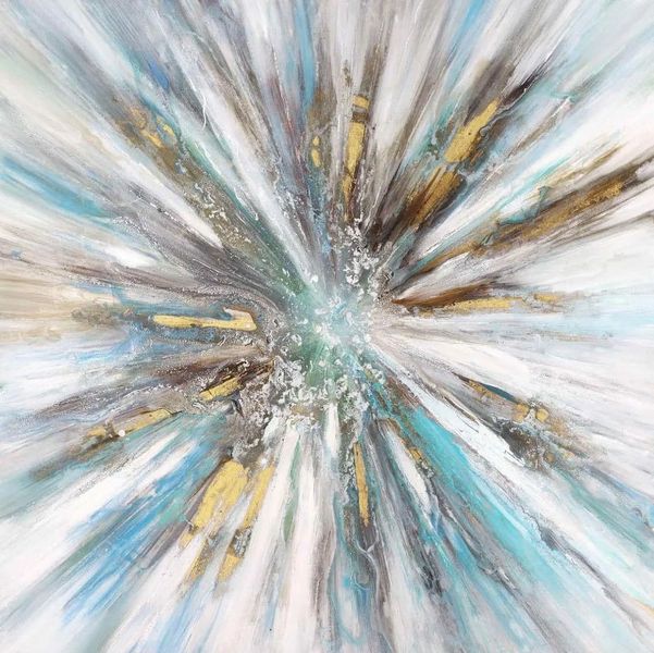 Classy Art Style 3 Floating Tempered Glass with Foil Wall Art | Fischer ...