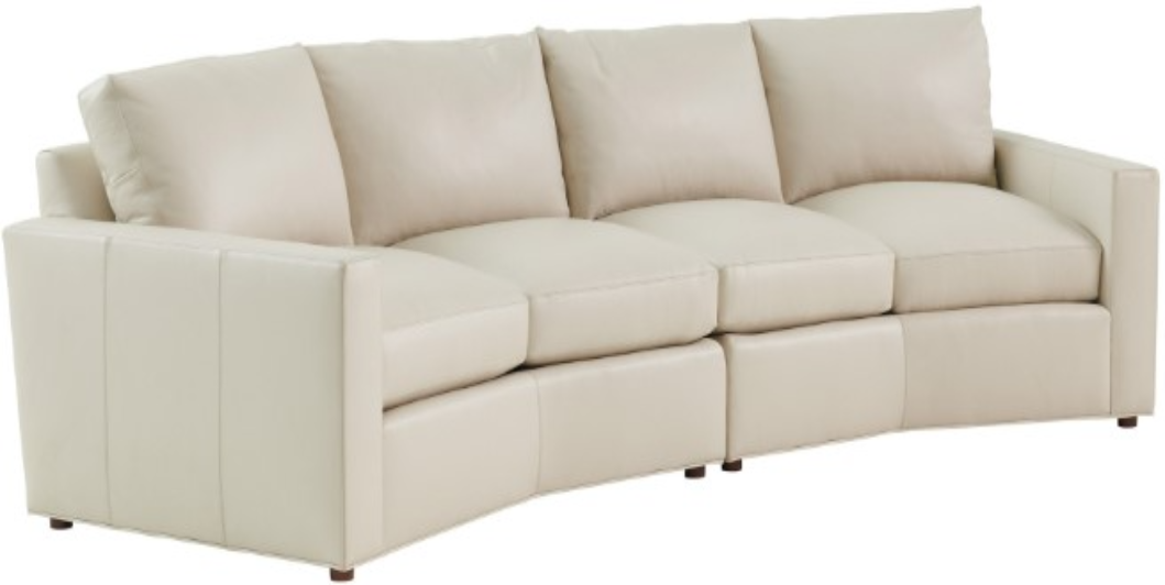 Lexington Home Silverado Ashbury 2 Piece Ivory Leather Sectional Sofa Logan UT