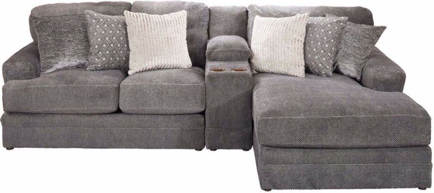 Jackson Furniture Mammoth 3-Piece Smoke Right-Arm Facing Loveseat ...