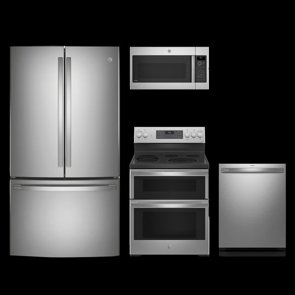 GE Profile™ 4 Piece Stainless Steel Kitchen Package | Percy's ...