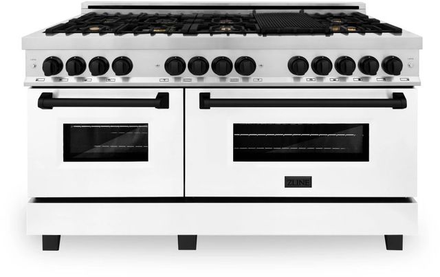 ZLINE Autograph Edition 60" Stainless Steel Freestanding Dual Fuel ...