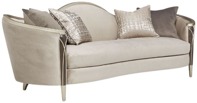 Michael Amini® Villa Cherie Chardonnay/Hazelnut Sofa | Lacks Furniture ...