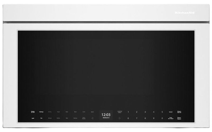 KitchenAid® 1.1 Cu. Ft. White Over The Range Microwave | Famous Tate ...
