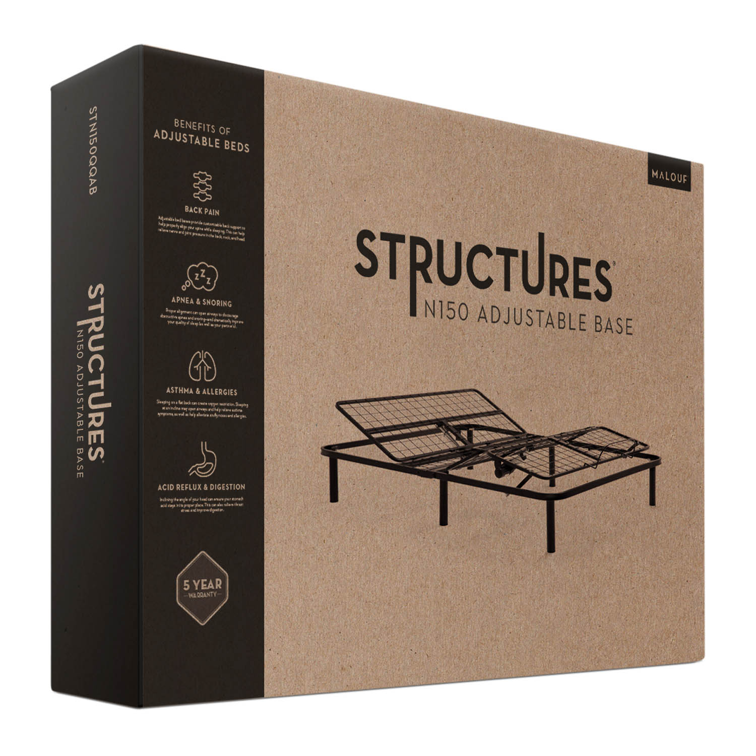 Structures n150 adjustable base store