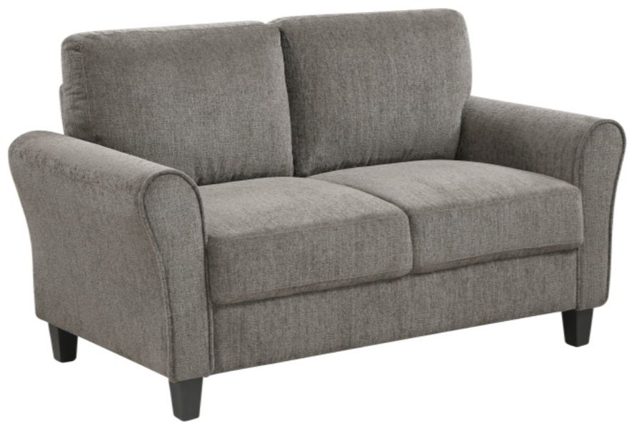 Homelegance® Ellery Brown Loveseat | BlvdHome
