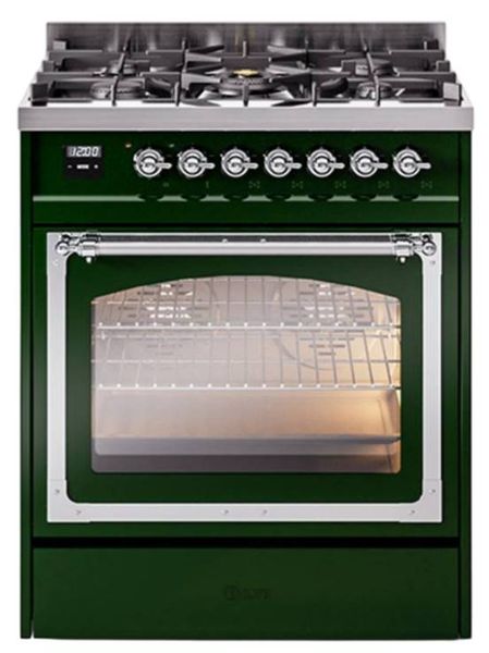 Ilve® Nostalgie II 30" Emerald Green Liquid Propane Freestanding Dual ...