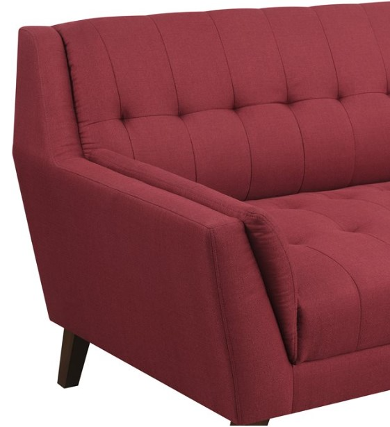 Emerald Home Binetti Brick Red Loveseat Liddiard Home Furnishings