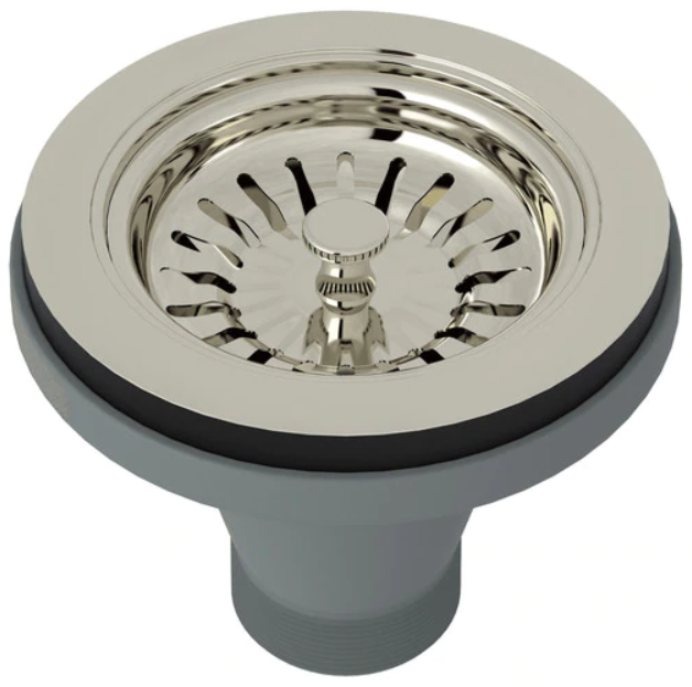 Yale Appliance Spa Collection Polished Nickel Manual Basket Strainer ...