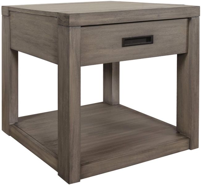 Riverside Furniture Riata Gray Wash Side Table | Van's Home Center