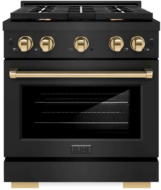ZLINE Autograph Edition Paramount 30" Black Stainless Steel ...