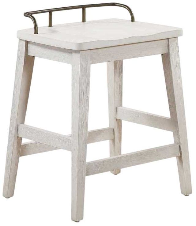 Steve Silver Co. Pendleton Ivory Backless Counter Stool | Midwest ...