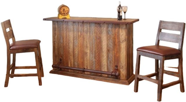 International Furniture Direct Antique 3-Piece Multi-Colored Bar Set ... International Furniture Direct Antique 3-Piece Multi-Colored Bar Set ...