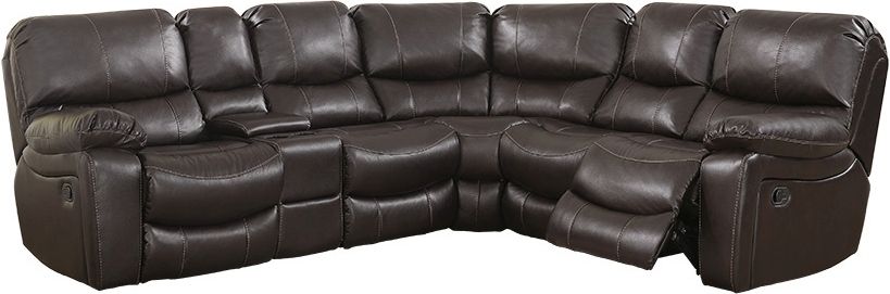 Porter International Designs Ramsey 6-Piece Brown Leather Manual ...