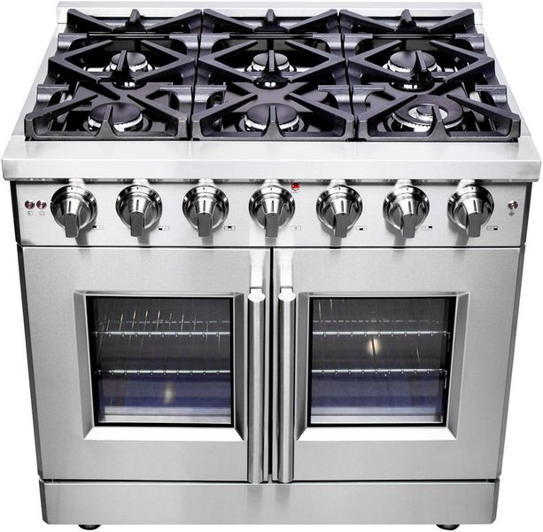 FORNO® Massimo 36" Stainless Steel Pro Style Gas Range | Spencer's TV ...