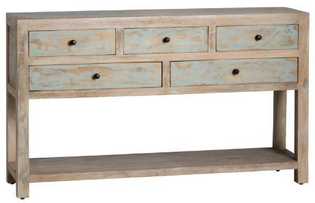 Crestview Collection Grand Harbor Blue Console Table | The Cleveland ...