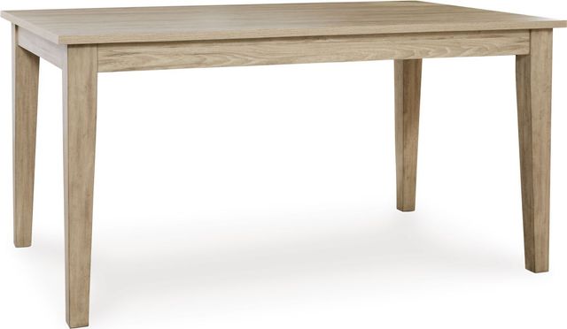 Signature Design by Ashley® Gleanville Light Brown Dining Table | JR ...
