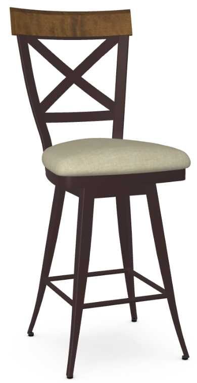 Amisco Customizable Kyle Swivel Counter Stool | Fitzgerald Home ...