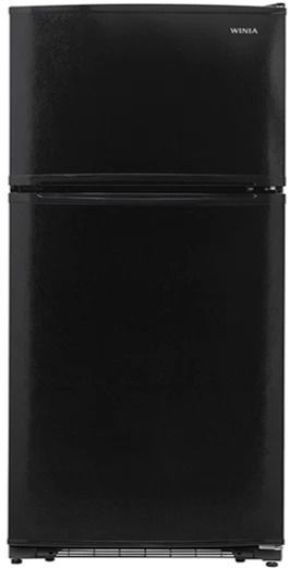 Winia 20.8 Cu. Ft. Black Top Freezer Refrigerator With Ice Maker | King ...