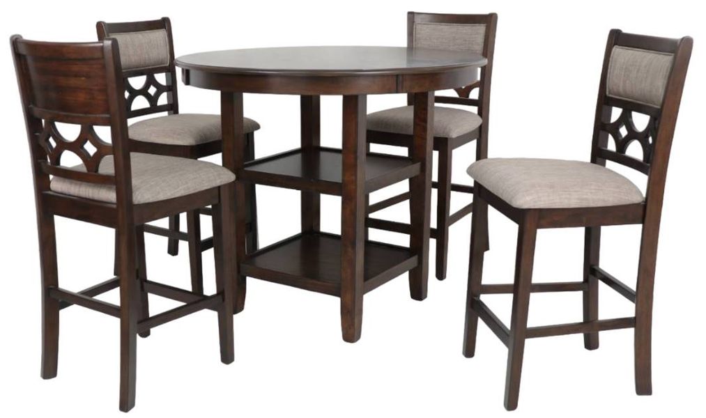New Classic® Home Furnishings Mitchell 5-Piece Cherry Counter Height ...