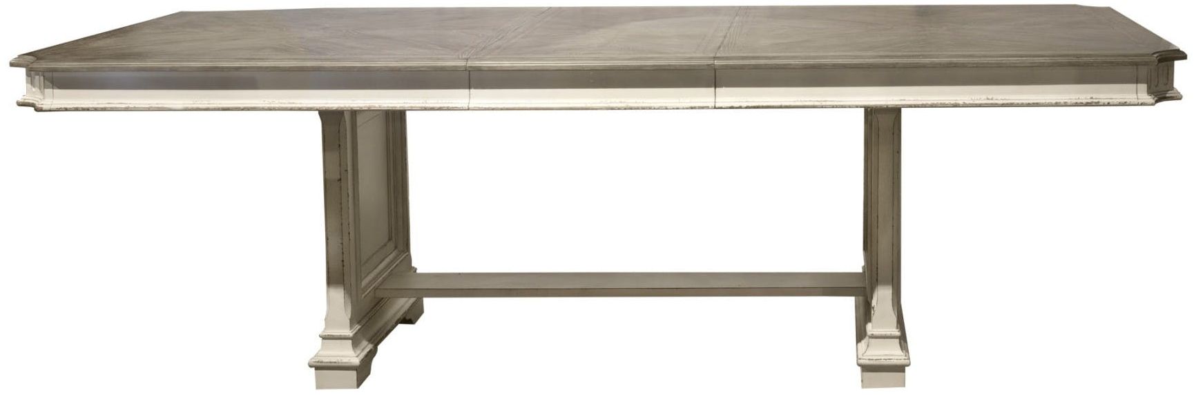 Abbey park antique white trestle table store