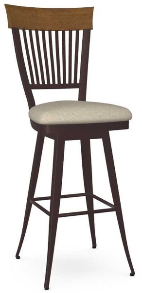 Amisco Customizable Annabelle Swivel Bar Stool | Fitzgerald Home ...