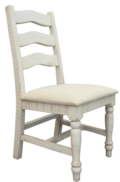 International Furniture Direct Stone 2-Piece Ivory Dining Chair Set ...