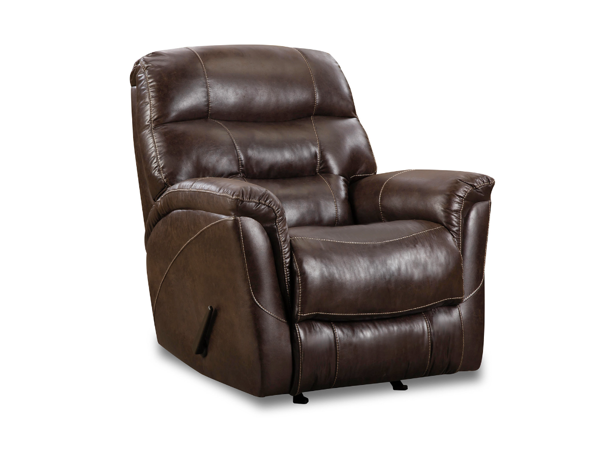 Espresso leather recliner store