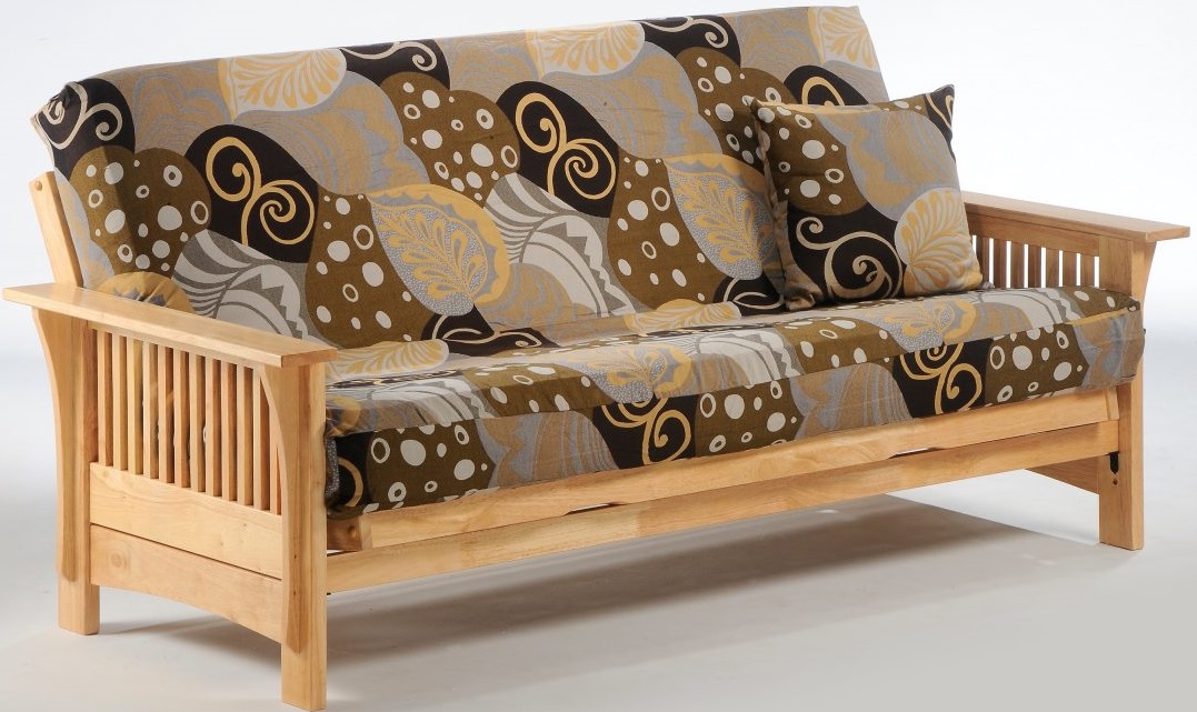 Natural wood futon store