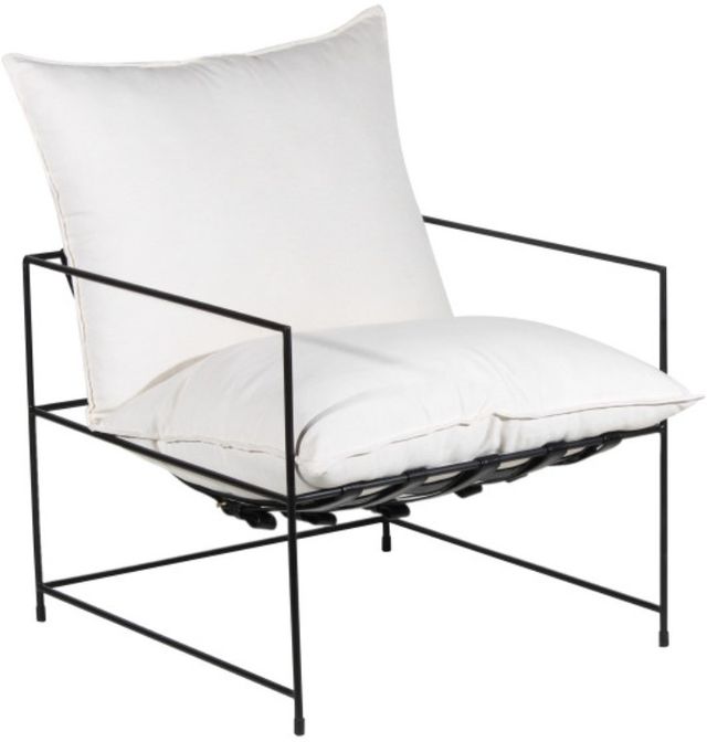 Porter International Designs Hagen Black/White Accent Chair | Fischer ...