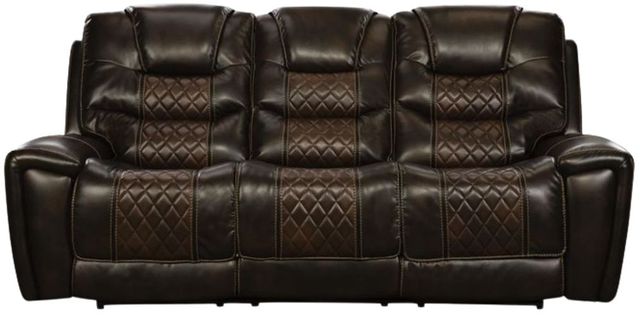 Corinthian Furniture Mcgregor Brown/Tobacco 91" Manual Reclining Sofa ...