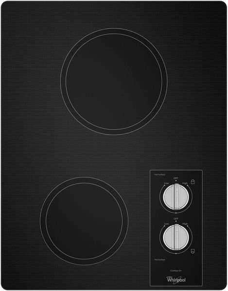 Whirlpool® 15" Black Electric Cooktop with Easy Wipe Ceramic Glass ...