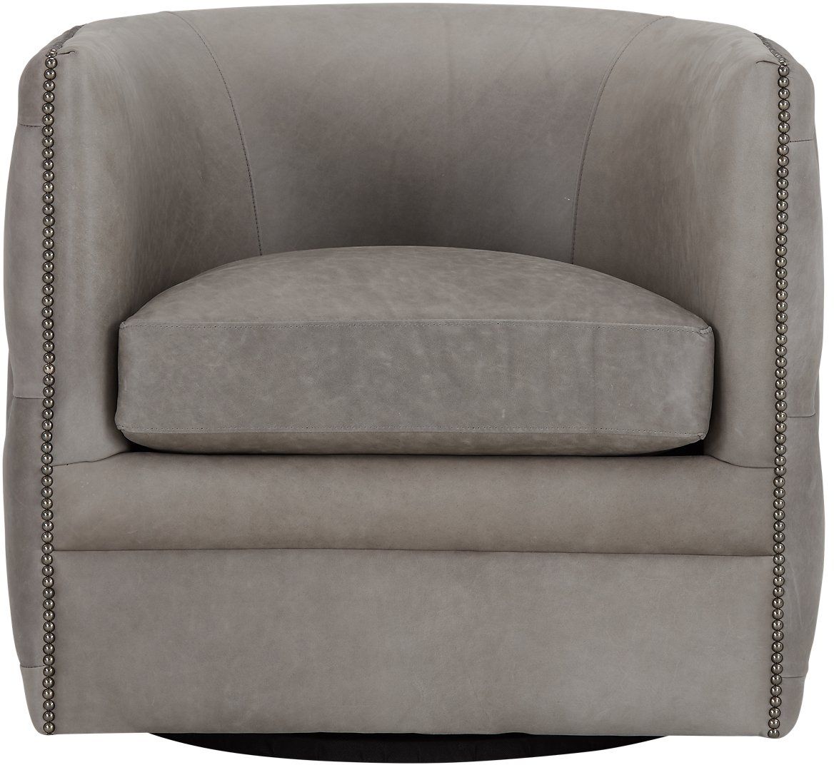 Bernhardt Palazzo Leather Swivel Chair Logan UT