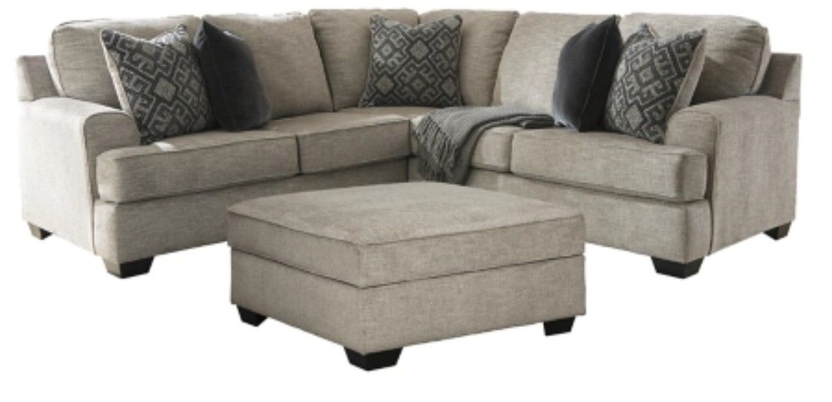 Signature Design by Ashley® Bovarian 2-Piece Stone Sectional with ...