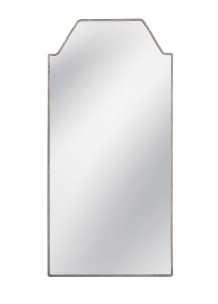 Bassett Mirror Annabelle Silverleaf Floor Mirror | Bob Mills Furniture