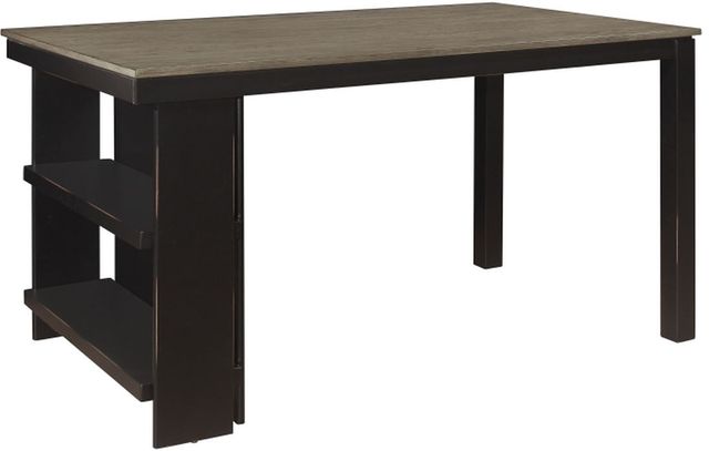 Homelegance® Stratus Black Counter Height Table with Gray Top | BlvdHome