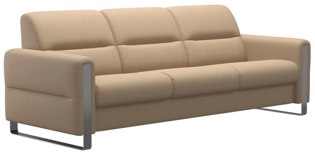 Stressless® by Ekornes® Customizable Fiona 3-Seater Sofa with Steel ...
