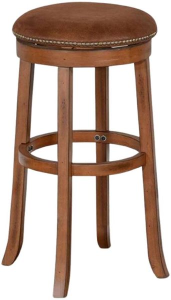 Sunny Designs™ Rustic Oak 17" Swivel Bar Stool | Bob Mills Furniture