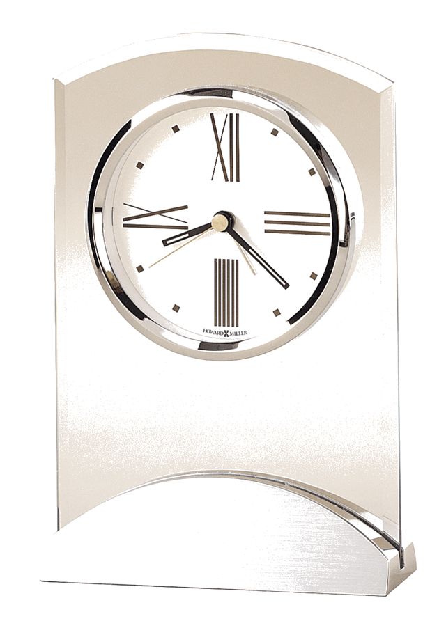 Howard Miller® Tribeca Silver Table Clock | St. Michel's Furniture & Floorcoverings