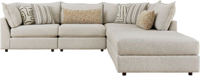 Fusion Furniture Durango 5-Piece Pewter Sectional | Fischer Furniture ...