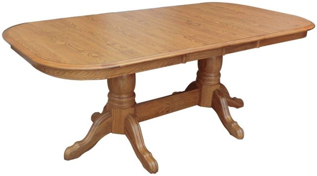 TEI Harvest Brown 30" Laminated Pedestal Table | McMasters Home Gallery